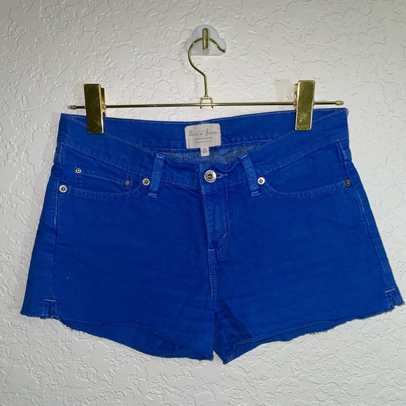 Levi's | Shorts | Levis Royal Blue Mini Short | Poshmark
